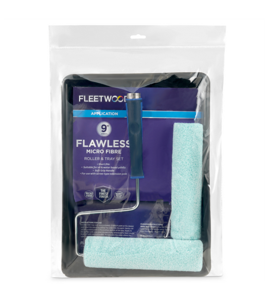 Fleetwood Flawless Microfibre 9" Paint Roller Set - 9" x 1.75" | DIY DIRECT