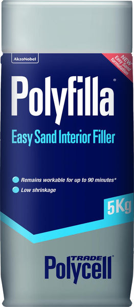 Polycell Trade Easy Sand Polyfilla - Interior Filler - All Sizes | DIY ...