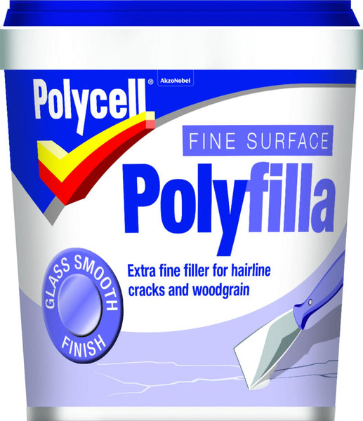 Polycell Polyfilla Fine Surface Filler - Ready Mixed - Tube or Tub ...