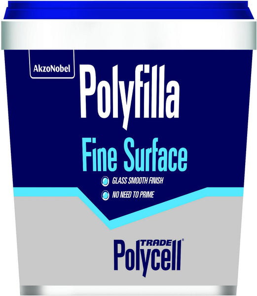 Polycell Trade Polyfilla Fine Surface Filler - Ready Mixed - 500g or 1 ...