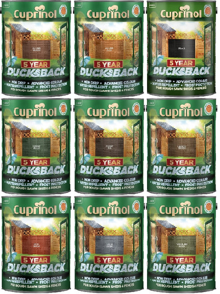 Cuprinol 5 Year Ducksback - All Colours - 5 Litres | DIY DIRECT
