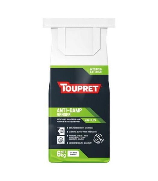 Toupret Anti Damp Render (Humi Block) - 6Kg | DIY DIRECT