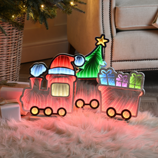 Festive Infinity Light Up Christmas Train - 70cm | DIY DIRECT