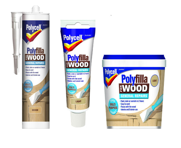 Polycell Polyfilla Wood Filler General Repairs - All Colours and Sizes ...