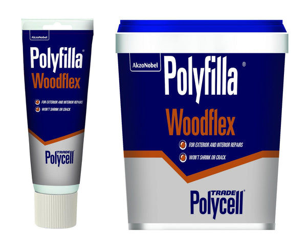 Polycell Trade Woodflex Polyfilla Filler - Ready Mixed - Tub or Tube ...
