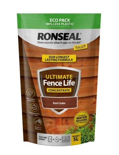 Ronseal Ultimate Fence Life Concentrate - Eco-friendly pouch - 950ml ...