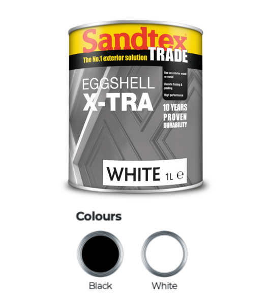Sandtex Trade Eggshell X-tra Flexible Eggshell - All Colours - All Siz ...