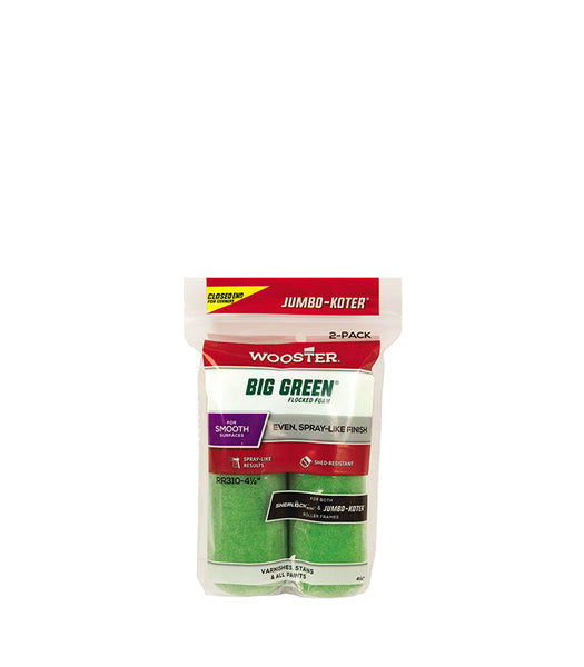 Wooster Jumbo Koter Big Green 4.5" Mini Roller Sleeves Smooth - Twin P ...